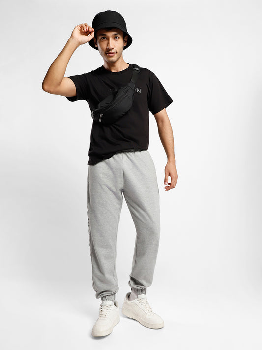 Oversized Jogger | Mid waist | Typography | Cut & sew panels – Nobero