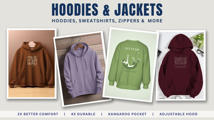 Shop Stylish Hoodies & Jackets for Men & Women - Nobero