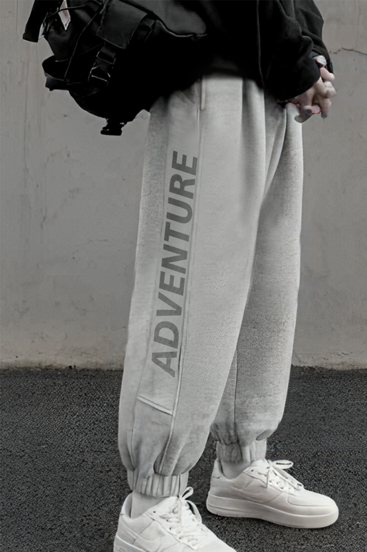 Oversized Jogger | Mid waist | Typography | Cut & sew panels – Nobero